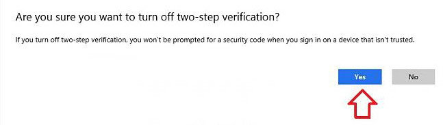 How To Turn On Or Off Two Step Verification For Your Microsoft Account
